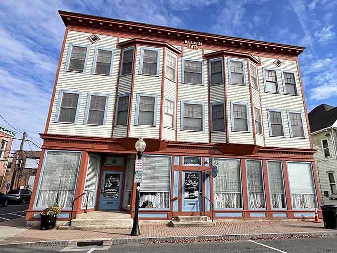 The historic Belkin Block building houses this delightful secret, proving old buildings have the best stories.