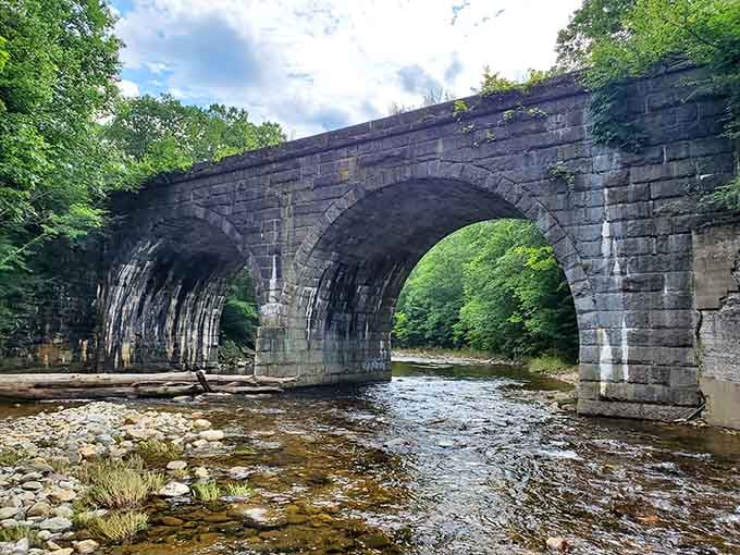 Stone arches framing water like nature's own picture window &ndash; Instagram has nothing on 1840s engineering.