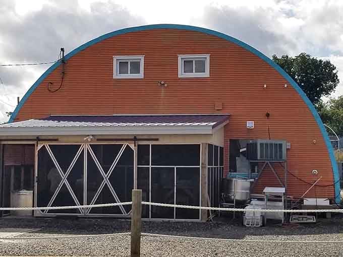 That distinctive quonset hut design means serious business is happening inside, and that business is delicious seafood.