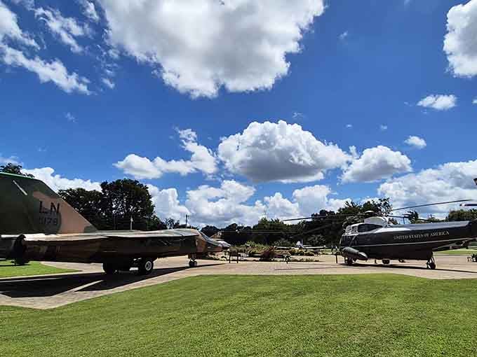 Under Kentucky's big blue sky, these retired warriors rest peacefully, ready to share their stories with curious visitors