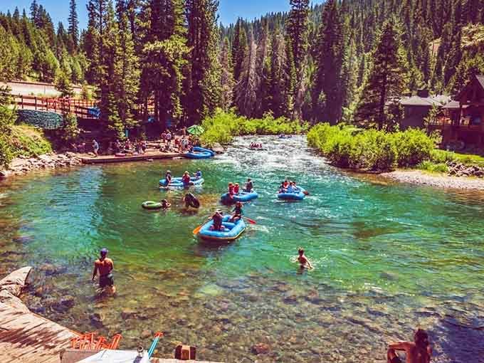 That impossibly turquoise water isn't a filter trick, it's just Lake Tahoe showing off as usual.