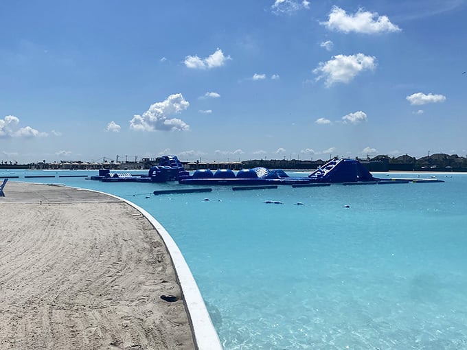 That water is so impossibly turquoise, you'll check twice to make sure you're still in Texas, not Tahiti.