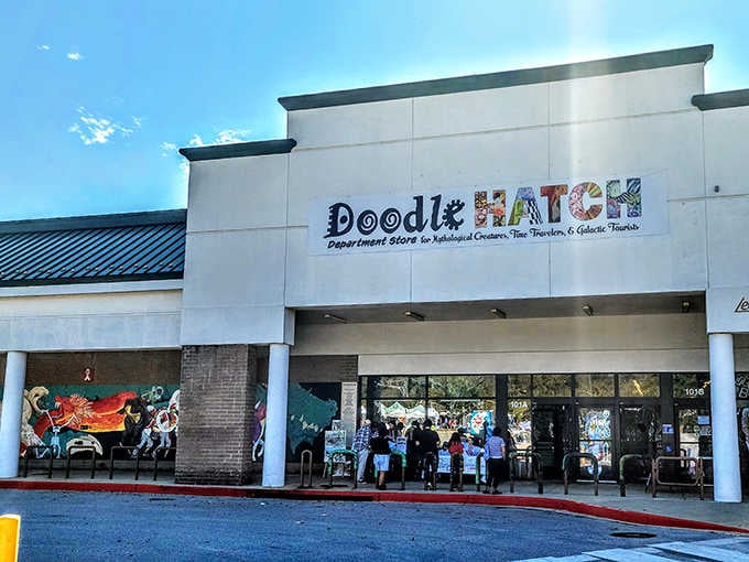That colorful HATCH logo isn't just clever branding; it's a portal warning that you're about to hatch into a completely different dimension of fun.