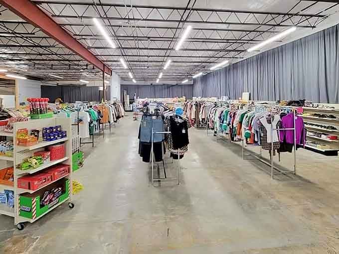 When a thrift store looks this spacious and organized, you know you're in for a serious treasure hunt.