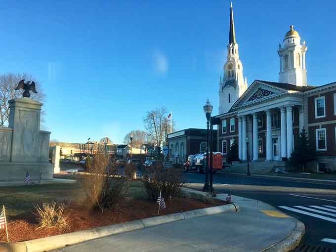 When a town square looks this good, you start wondering if they have a full-time stylist on staff.