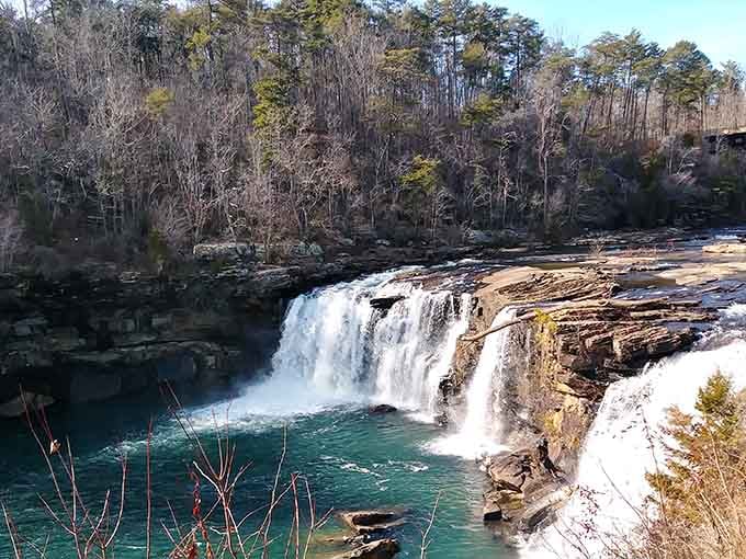 That turquoise pool below looks like someone Photoshopped it, but nope, this is the real unfiltered Alabama deal.