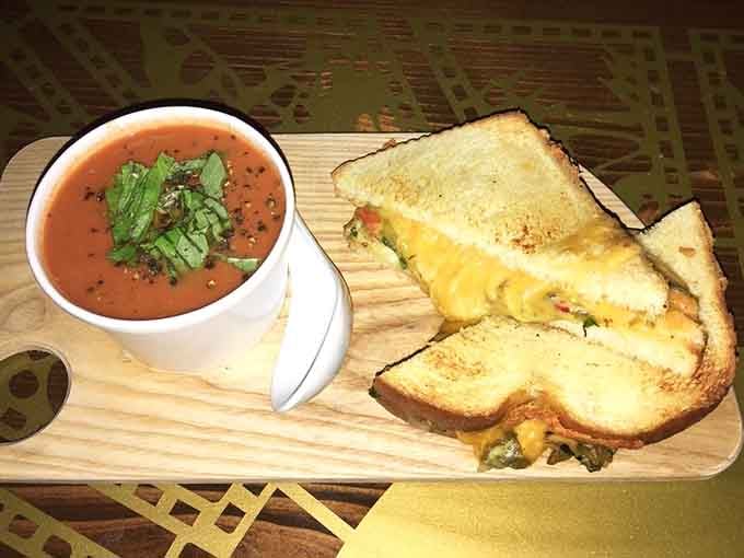 Grilled cheese meets tomato soup, the ultimate comfort duo that never goes out of style.