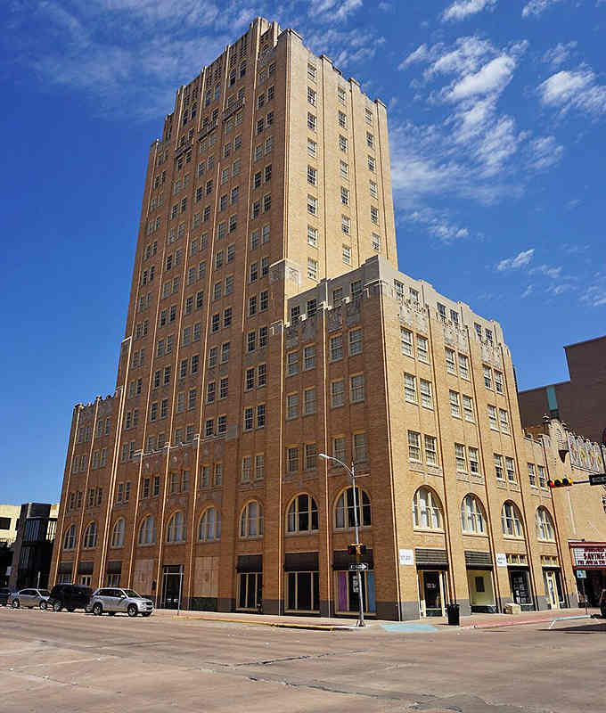 Hotel Wooten's Art Deco tower dominates the skyline, a testament to Abilene's prosperous past and promising future.