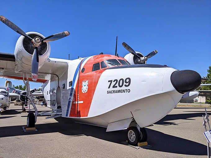 The Coast Guard's Grumman Albatross amphibious aircraft saved countless lives, looking equally at home on water or land.
