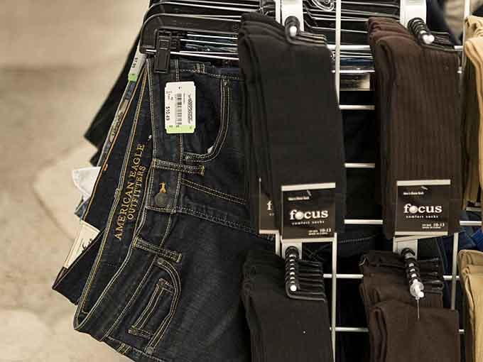 Designer denim at thrift store prices feels like winning the lottery without buying a single scratch-off ticket.