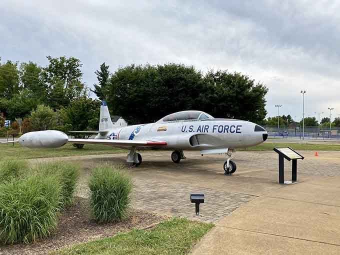 The Shooting Star sits ready for its close-up, a sleek reminder of when jet age dreams first took flight.