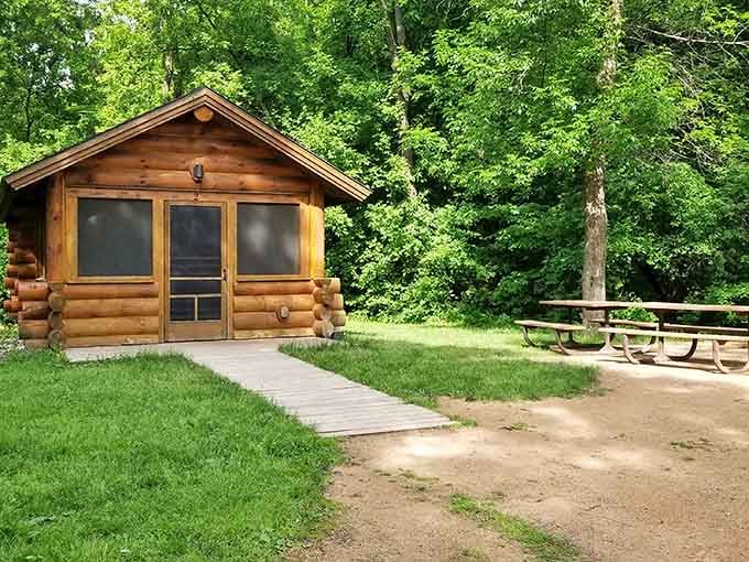 Rustic cabins provide that camping experience with walls, which is really the best kind of camping experience.