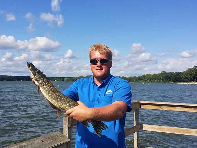 Northern pike don't care about your fishing experience level, just whether you brought the right bait and a little bit of luck.