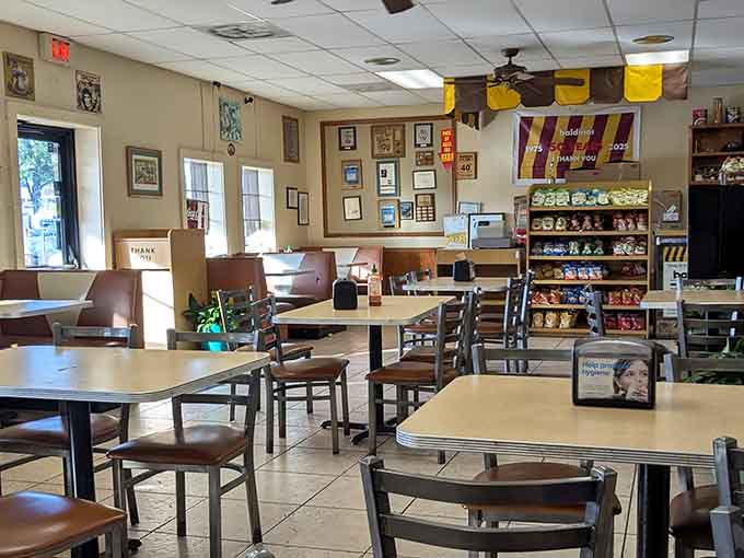 Clean, comfortable, and decorated with enough personality to feel like your favorite neighborhood spot should feel.