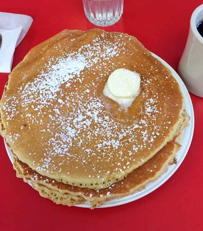These pancakes are so perfectly golden they could be used as currency in some countries.
