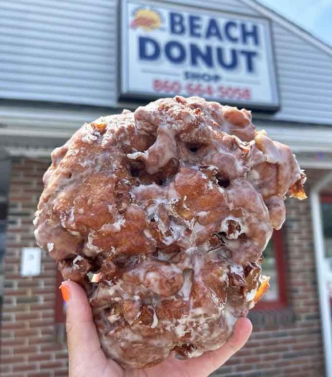 When your apple fritter is bigger than your hand, you know someone in the kitchen really understands portion control.