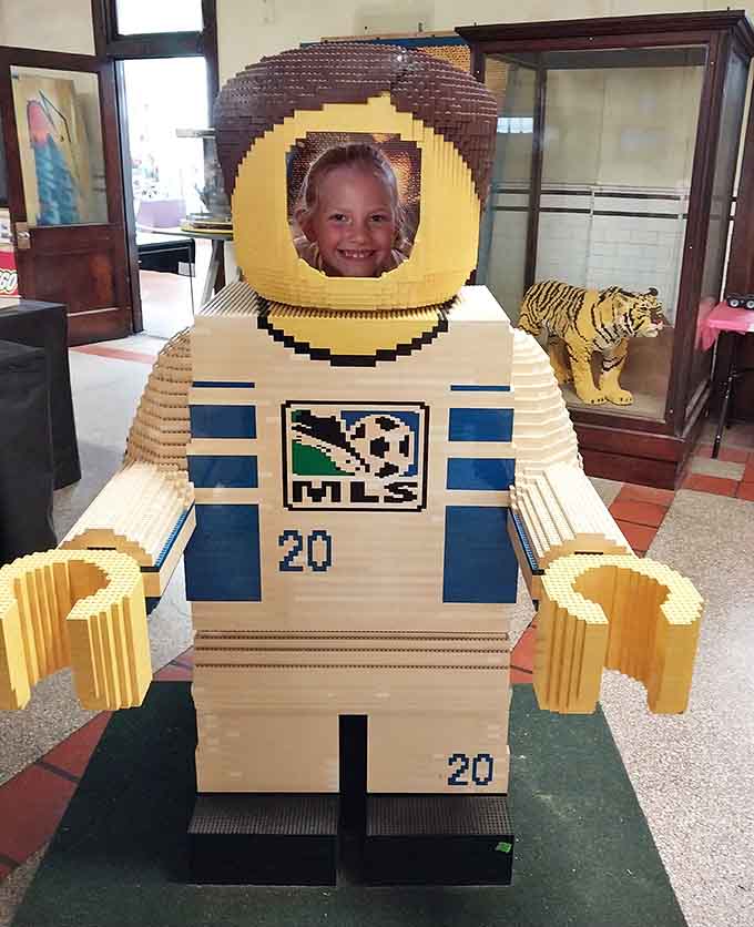 Kids can literally step into the action with this interactive photo opportunity that sparks pure imagination.