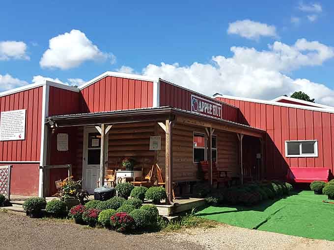 The Apple Hut's rustic charm promises the kind of authentic local flavor that tourist traps can only dream about.