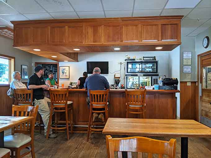 The counter seats at local diners hold more stories than any bestselling novel, and the coffee's always hot and ready.