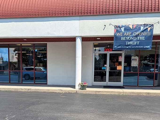 The storefront looks inviting enough to make you forget you came here just to browse, not buy.
