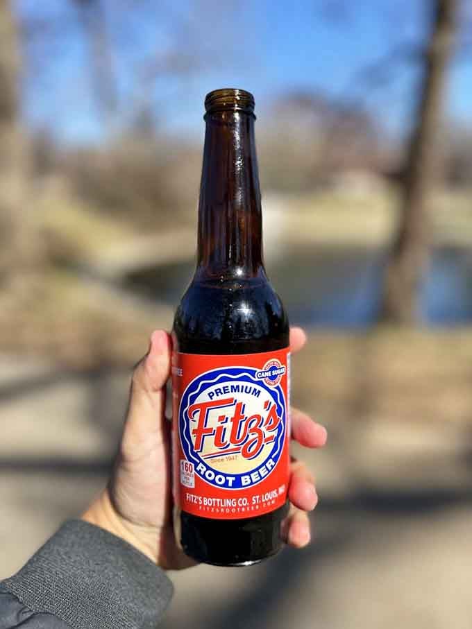 Fitz's Root Beer, a St. Louis classic that pairs perfectly with any sandwich on the menu.