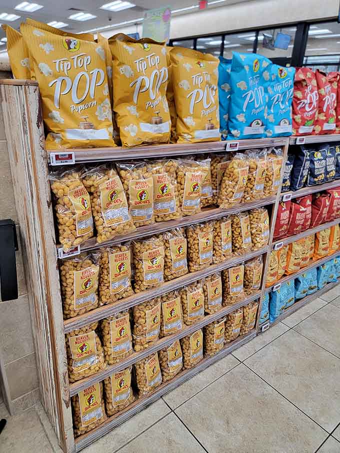 The legendary Beaver Nuggets and Tip Top Pop displayed like the precious commodities they truly are to fans.