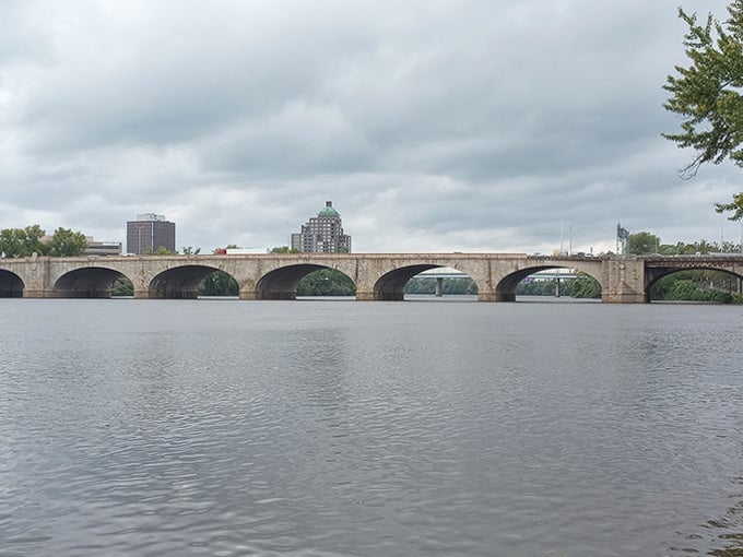 Those stone arches frame the Hartford skyline better than any picture frame you'll find at a furniture store.