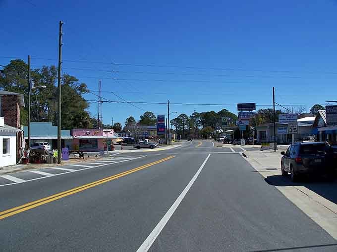 Main Street Carrabelle, where the journey is the destination and nobody's honking at you to speed up.