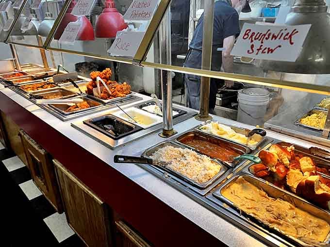 Brunswick stew and endless options stretch before you like a delicious choose-your-own-adventure novel with no wrong answers.