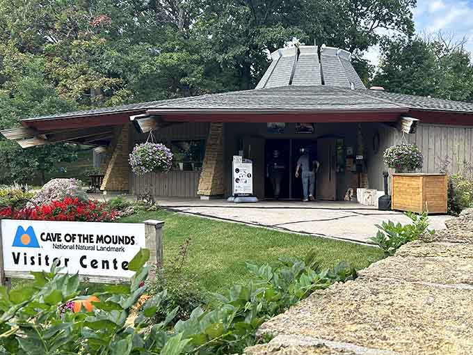 The visitor center welcomes you to an underground world that's been waiting patiently for your arrival.