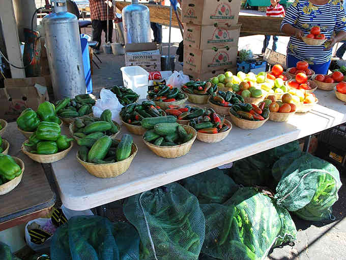 Farm-fresh produce proves this market feeds both your shopping addiction and your actual appetite quite nicely.