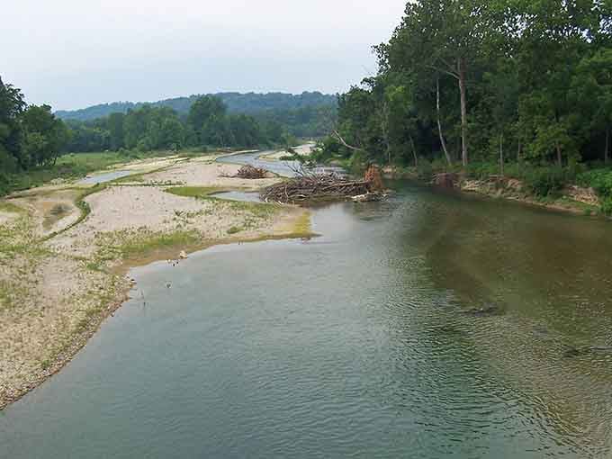 Rivers meander through landscapes that haven't been paved over, offering fishing spots your grandfather would have appreciated.