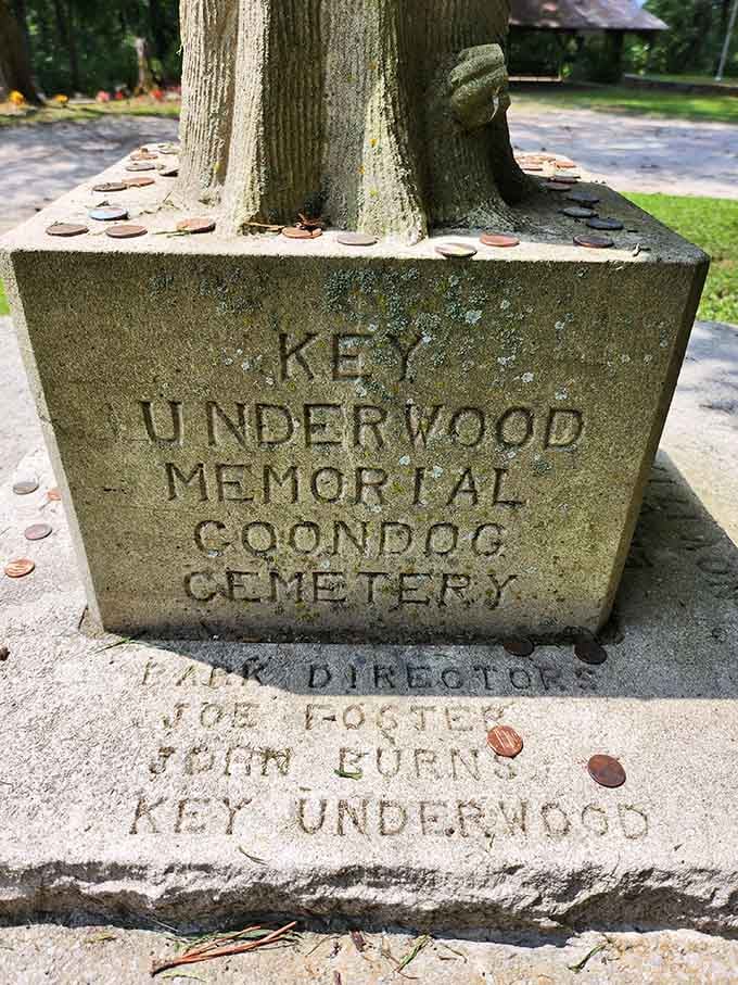 The Key Underwood Memorial marks the heart of this unique sanctuary, where hunting tradition meets heartfelt devotion in perfect harmony.
