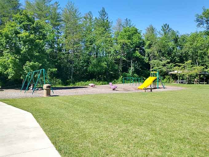 Fort Young Park provides another slice of green space where the mountains remind you why Virginia earned its nickname.