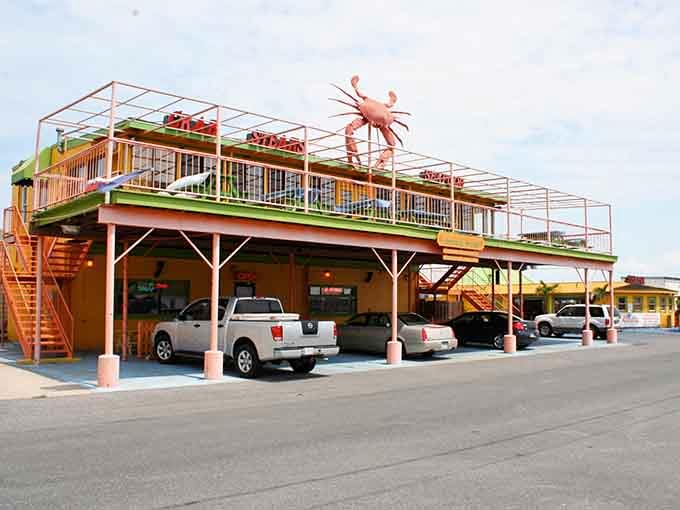 Bright colors and waterfront dining combine at this spot where fresh catches become memorable meals with a view to match.