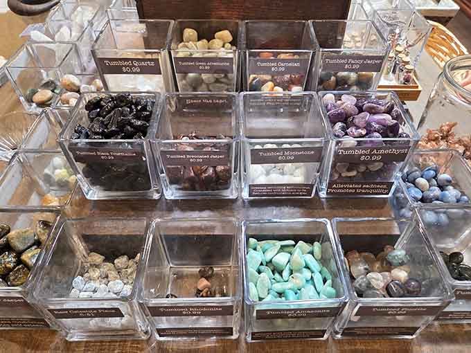 Tumbled stones in every color remind you that Earth has been making beautiful things long before humans showed up.