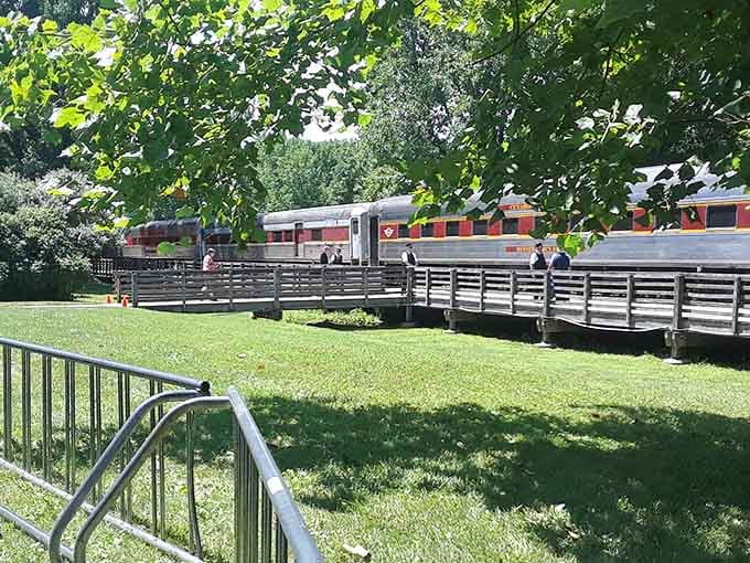Trains crossing wooden trestles never get old, especially when you're safely aboard watching the magic happen.