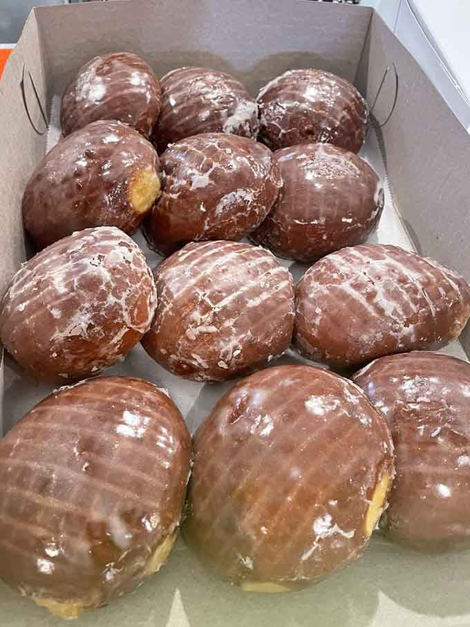 These chocolate glazed beauties are packed tighter than a Michigan stadium on game day Saturday.