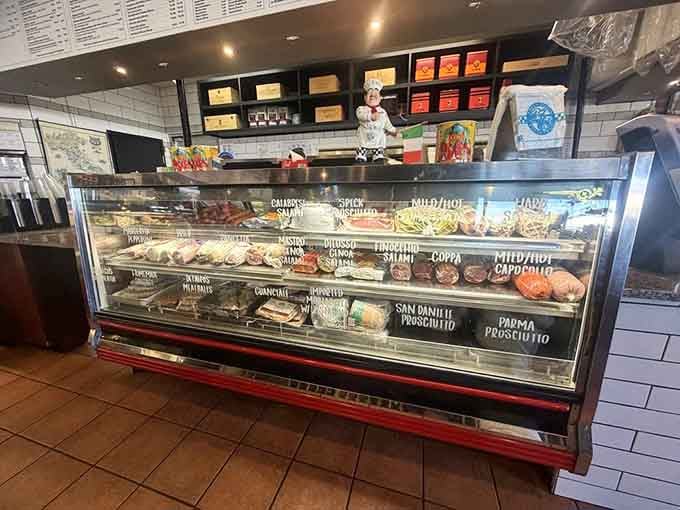 That deli case displays more Italian meats than you knew existed, each one sliced fresh to order.