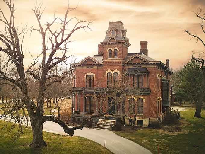 This Victorian beauty looks like it wandered off a movie set and decided central Illinois suited it just fine.