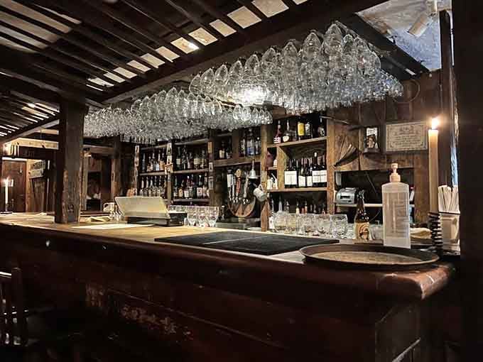 That bar's seen more toasts than a breakfast buffet and holds enough glassware for a wedding.
