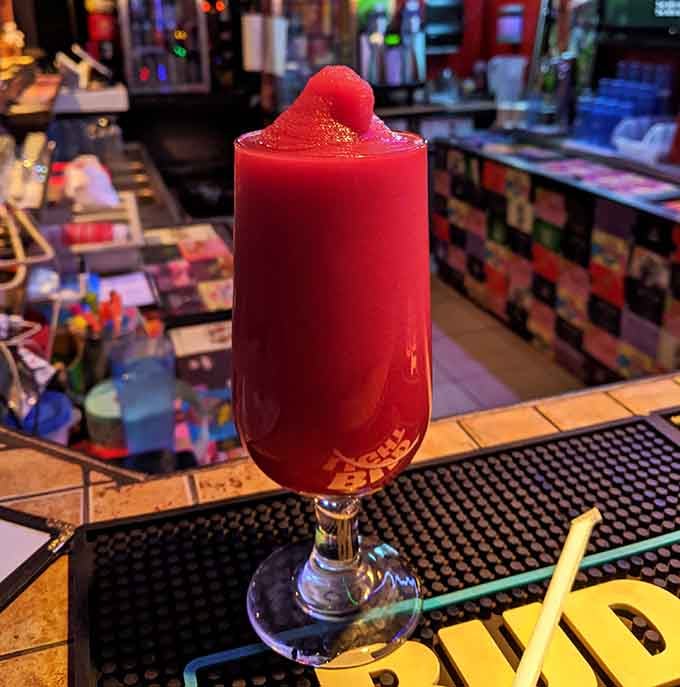 This frozen concoction proves that adulting at an arcade comes with delicious, colorful perks.
