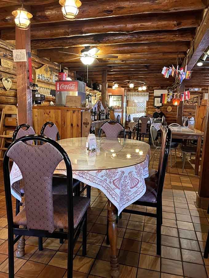 Every angle reveals more charm: exposed beams, cozy seating, and an ambiance that money can't buy, only time can create.