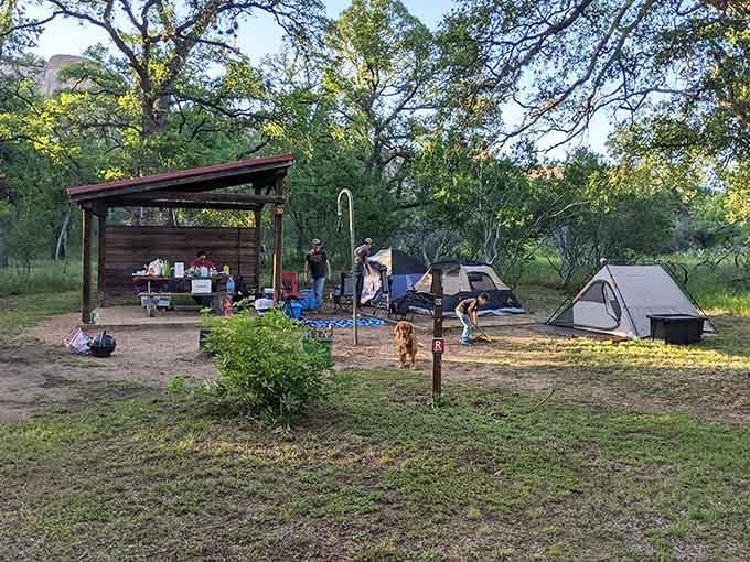Camping here means waking up to a billion-year-old neighbor who never complains about your snoring.