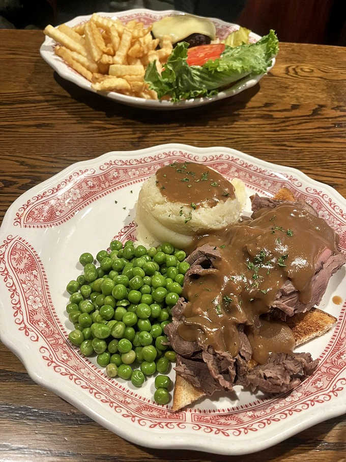 Hot roast beef over mashed potatoes with gravy is the definition of Sunday dinner done right, any day.