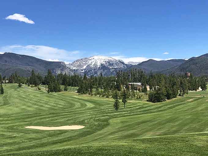 This golf course proves that chasing a little white ball is infinitely better with mountain views as your gallery.