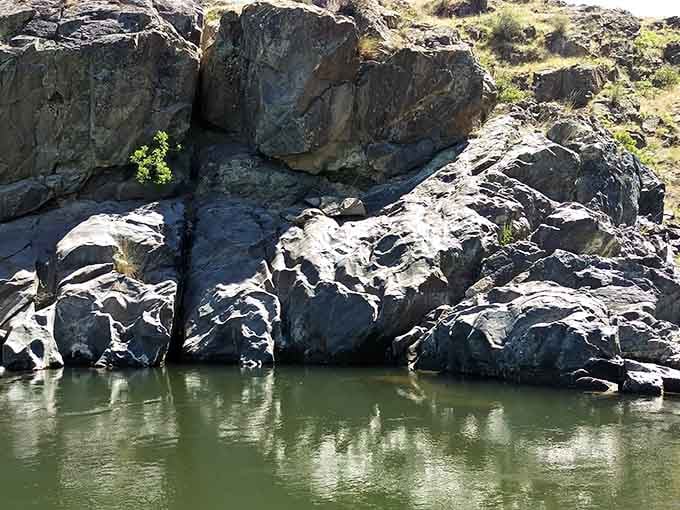 Ancient basalt rocks standing guard like they've been waiting centuries for you to finally show up.