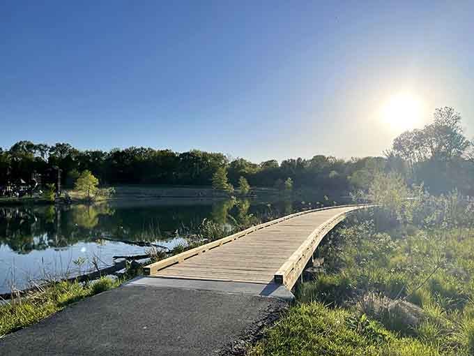 Early morning boardwalk views like this make you wonder why you ever sleep in on beautiful weekend days.