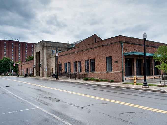 Classic brick buildings line streets where parking is actually available and doesn't require a second mortgage to afford.