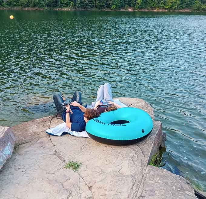 Fishing so relaxing you might forget you're supposed to be catching something, and that's perfectly fine.